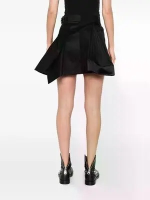 Sacai Panelled Pleated Skirt