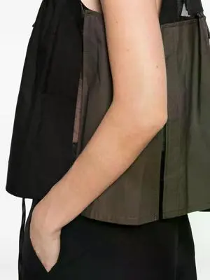 Sacai Sleeveless Pocket Shirt - Green