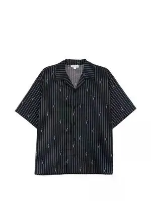 Lacoste Striped Twill Shirt - Blue
