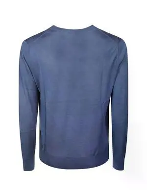BALLANTYNE Long-sleeve V-neck Sweater - Blue