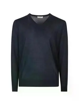 BALLANTYNE V-neck Sweater - Blue