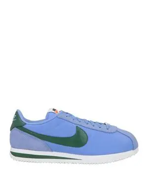 Nike Nike Cortez Low-Top Sneakers In Textile And Leather Blue