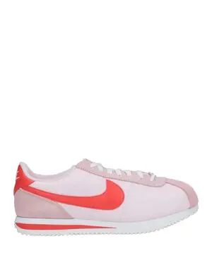 Nike Cortez Low-top Sneakers In Textile And Leather - Pink