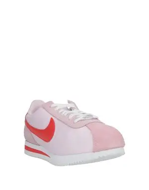 Nike Cortez Low-top Sneakers In Textile And Leather - Pink