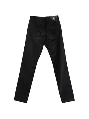 Versace 1990s Belt Loops Trousers - Black
