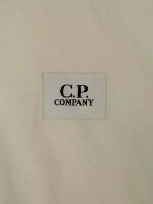 C.P. COMPANY Logo-patch Cotton T-shirt - Neutrals