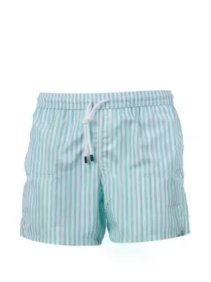 Fedeli Striped Swim Trousers - Blue