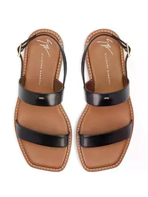 GIUSEPPE ZANOTTI Calf Leather Strap Sandals