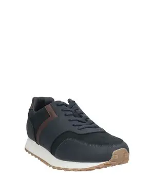 Paul & Shark Low-top Sneakers In Cow Leather - Midnight Blue