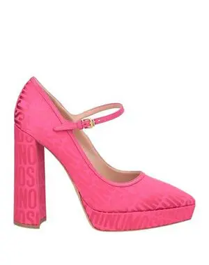 Moschino Jacquard Mary Jane Pumps - Fuchsia