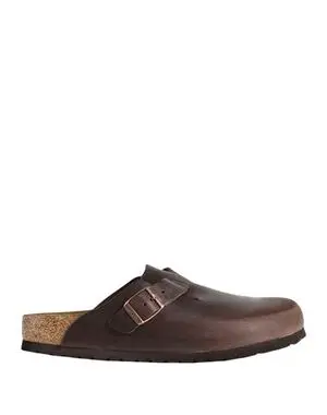 BIRKENSTOCK Leather Clogs - Brown