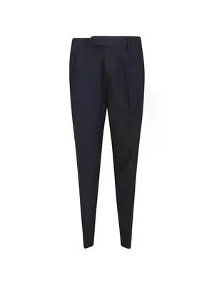 Eleventy Buttoned Trousers - Blue