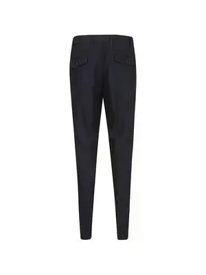 Eleventy Buttoned Trousers - Blue