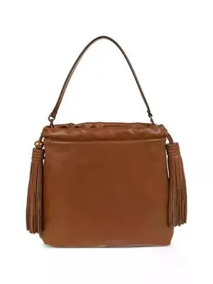 Etro Kalispera Leather Shoulder Bag With Tassel Detail - Brown