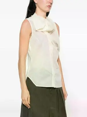 Rick Owens Sleeveless Draped Shirt - Neutrals