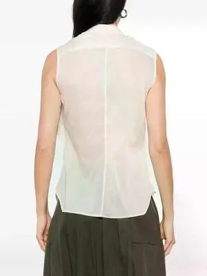 Rick Owens Sleeveless Draped Shirt - Neutrals
