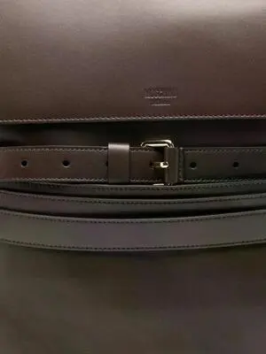 Moschino Buckle Belt Backpack - Brown
