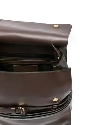 Moschino Buckle Belt Backpack - Brown