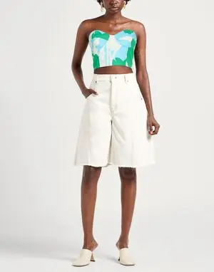 SUOLI Multicolor Woven Crop Top
