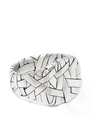 Tom Wood Quilt Ring - Silver