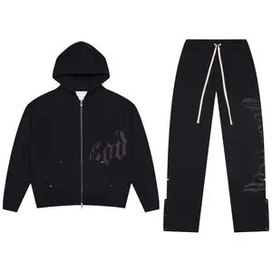 GODSPEED Og Logo Satin Sweatsuit V2 - Black