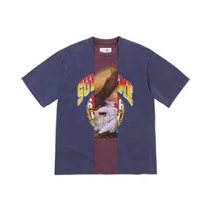 Supreme X Mm6 Maison Margiela Split Short-sleeve Top - Blue