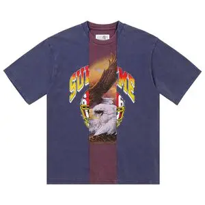 Supreme X Mm6 Maison Margiela Split Short-sleeve Top - Blue
