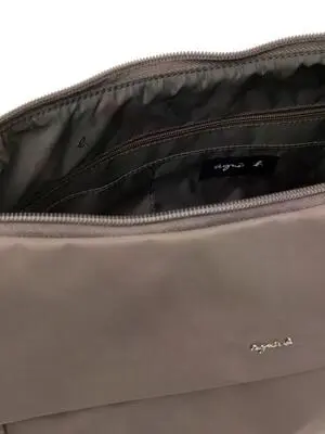 AGNES B. Logo-embossed Shoulder Bag