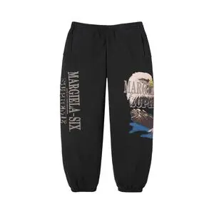 Supreme X Mm6 Maison Margiela Eagle Sweatpant - Black