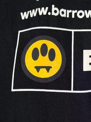 BARROW Logo-print Hoodie - Black