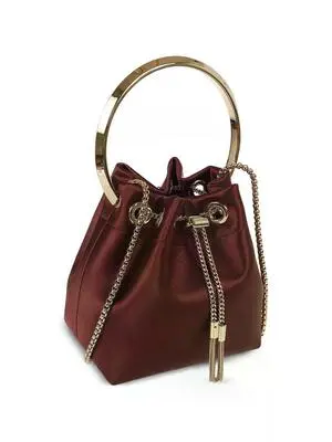 JIMMY CHOO Bon Bon Ring-handle Bucket Bag