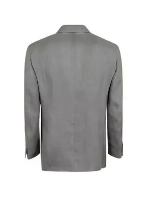 LARDINI Flower-pin Buttoned Suit - Grey