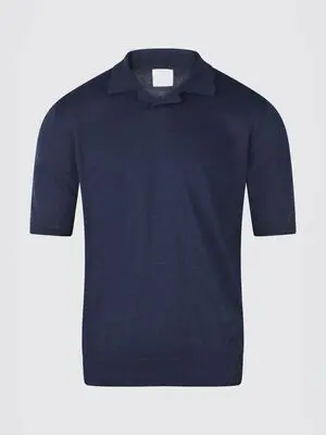 Eleventy Cotton Knit Polo Shirt