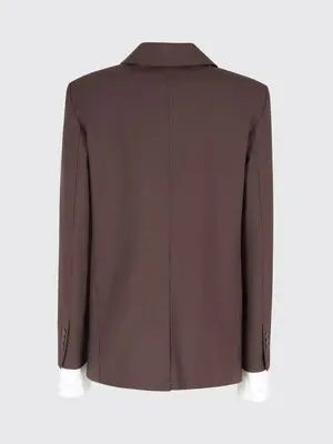 SEMICOUTURE Double Breasted Blazer - Brown