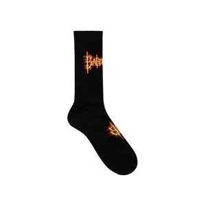 Balenciaga Ribbed Socks - Black