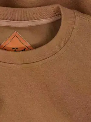 Mcm Logo-patch Sweatshirt - Brown