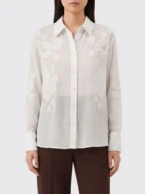 FORTE_FORTE Embellished Shirt With Classic Collar - Ivory