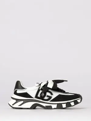 Dolce & Gabbana Dg Country Road Suede And Mesh Sneakers - White 1