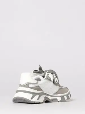 Dolce & Gabbana Dg Country Road Suede And Mesh Sneakers - White