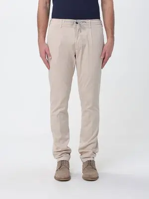 Eleventy Tailored Chinos With Drawstring Waist - Sand