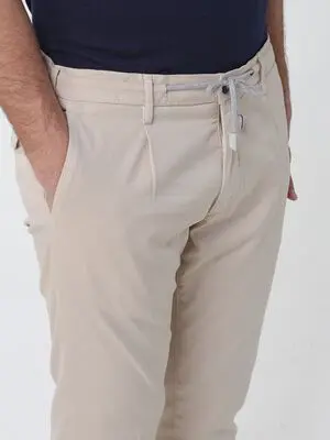 Eleventy Tailored Chinos With Drawstring Waist - Sand