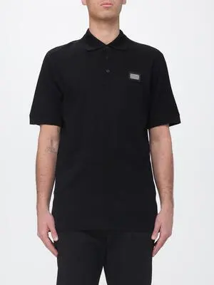 Dolce & Gabbana Cotton Polo Shirt - Black