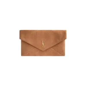 Saint Laurent Large Envelope Pouch Brown