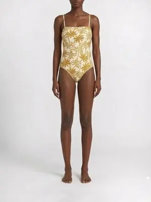 ERES Printed One-piece Swimsuit - Beige