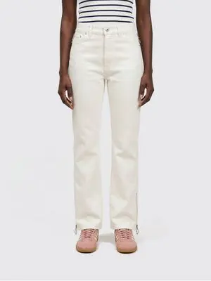 Rabanne The Kick It" Cotton Denim Jeans - Ivory