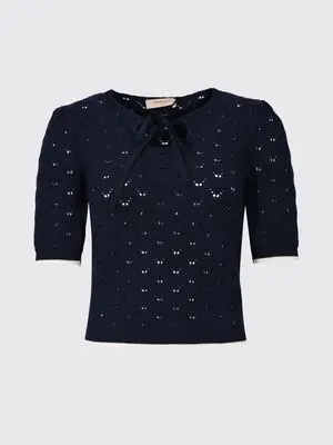 TWINSET Knit Pullover With Tie Neck Detail