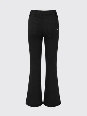 CYCLE Flared Cotton Denim Jeans - Black