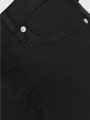 CYCLE Flared Cotton Denim Jeans - Black
