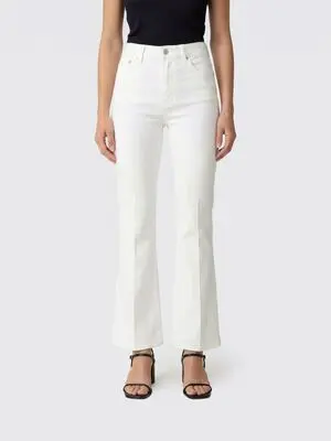 CYCLE Flared Cotton Denim Jeans - White