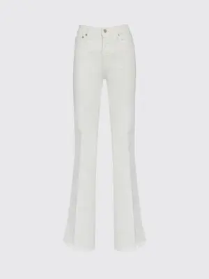 CYCLE Flared Cotton Denim Jeans - White